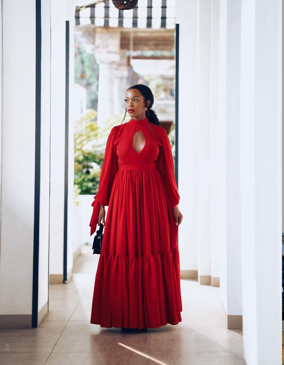 Lisa Red Dress – Chic and Posh